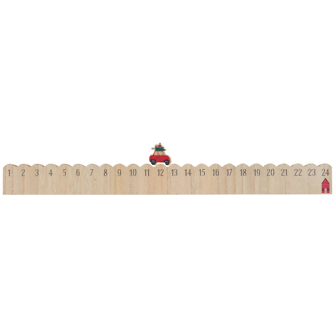 Julekalender Bil - 50cm