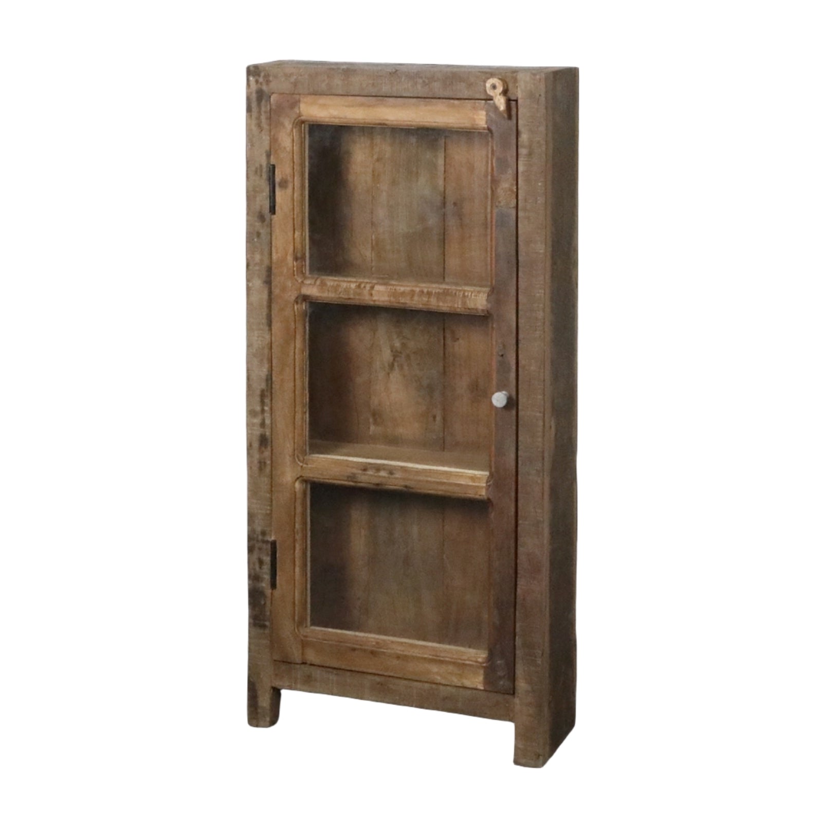 Rustikk Vitrineskap - 47x105cm