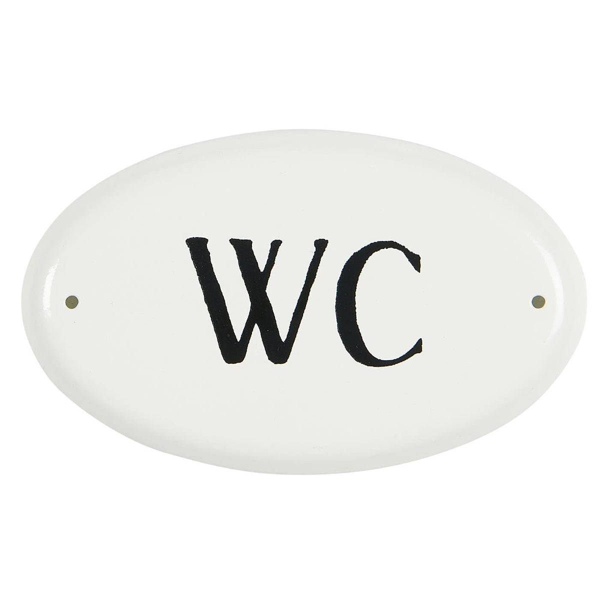 Skilt WC, Ovalt