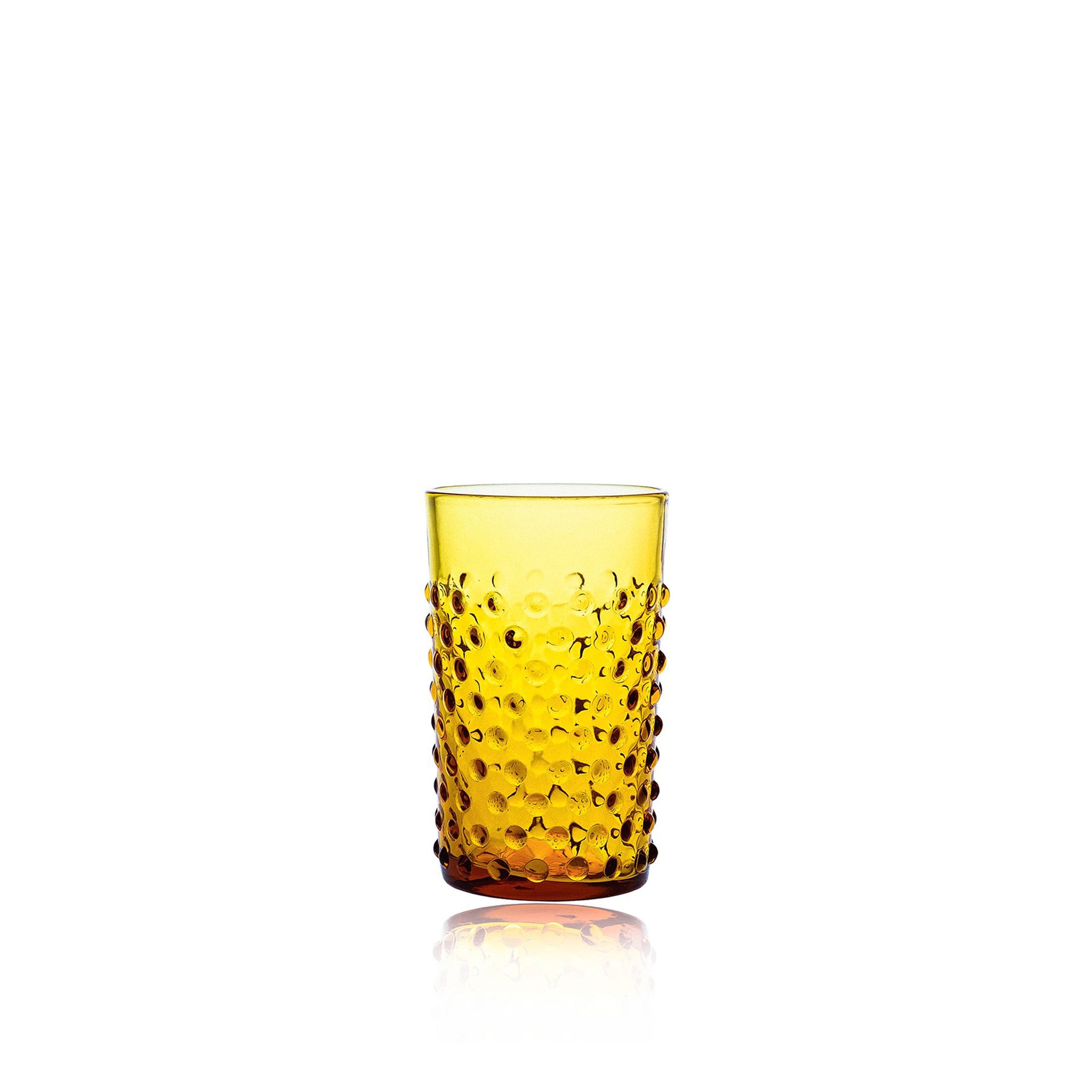 Hobnail Drikkeglass, Amber - 2dl